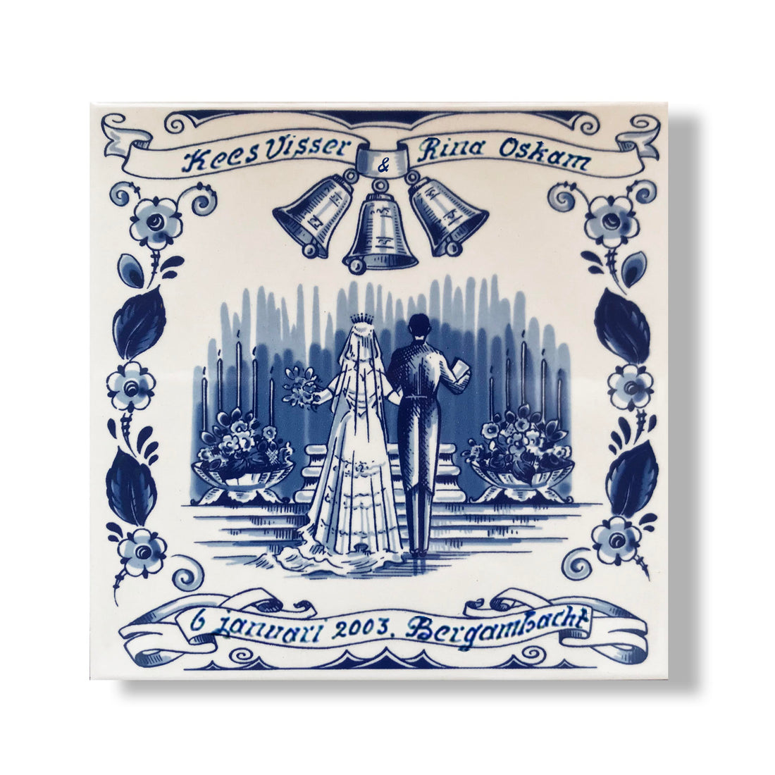Wedding Tile (6 in) – Dutch Birth Plates